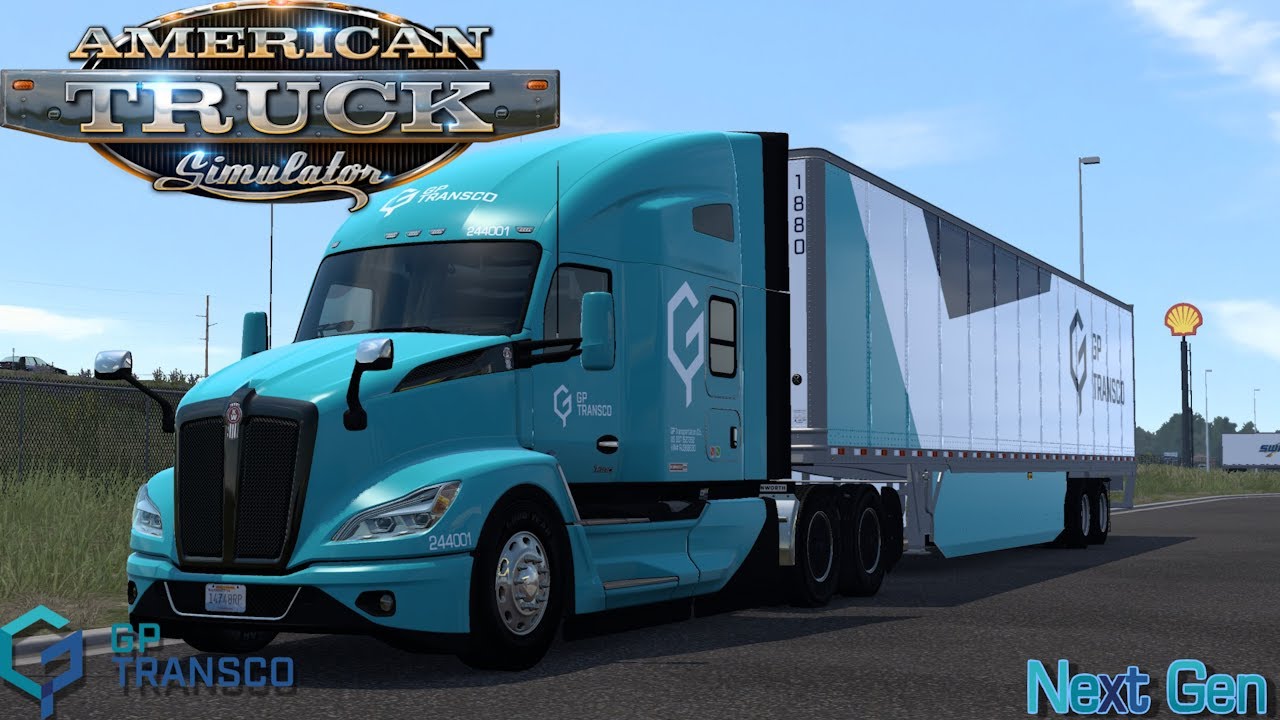 Kenworth T680 Next Gen GP Transco to Fort Worth TX | ATS - YouTube