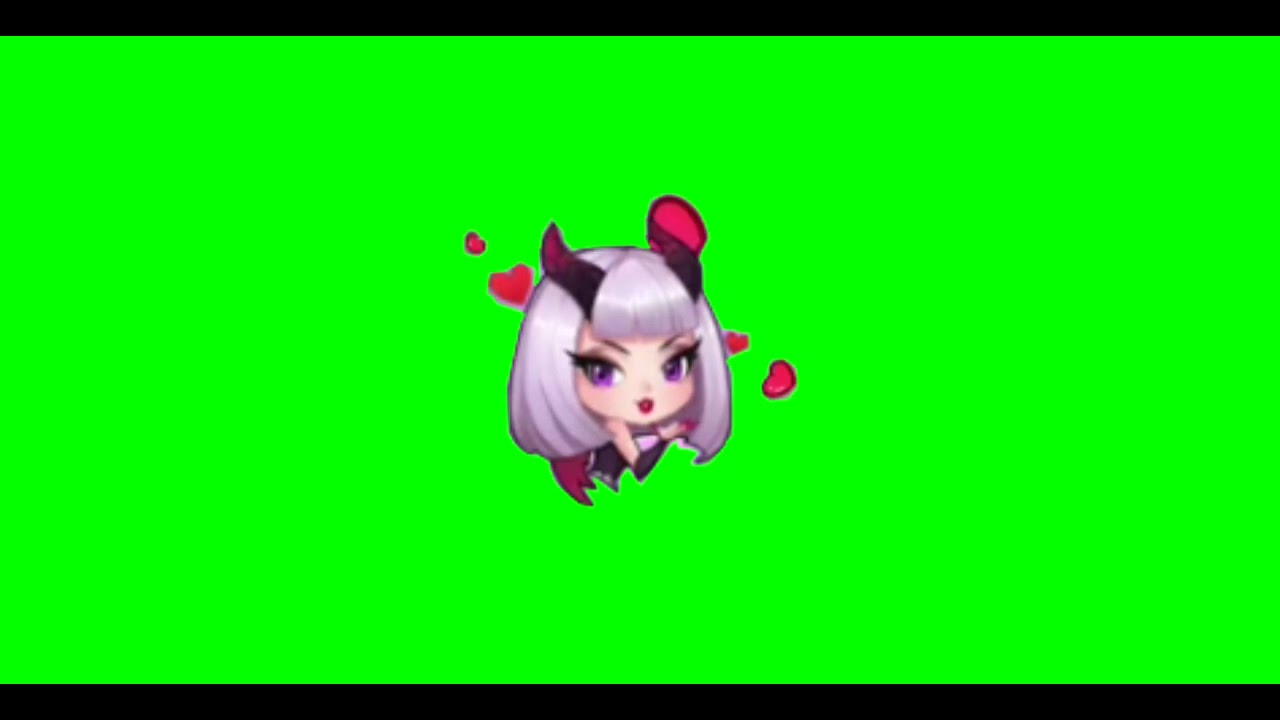 Mobile Legends Scarlet kiss emote Green screen - YouTube