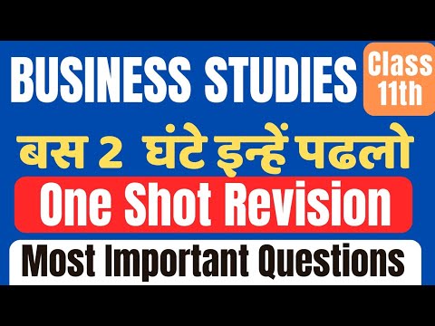 Live! Business Studies revision one shot | Class 11 | Important ...