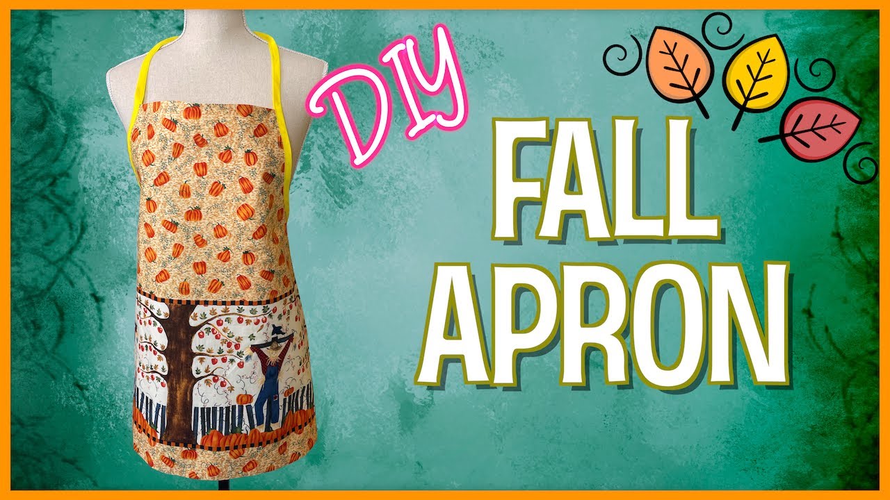 DIY Fall Apron | Bib Apron | The Sewing Room Channel - YouTube