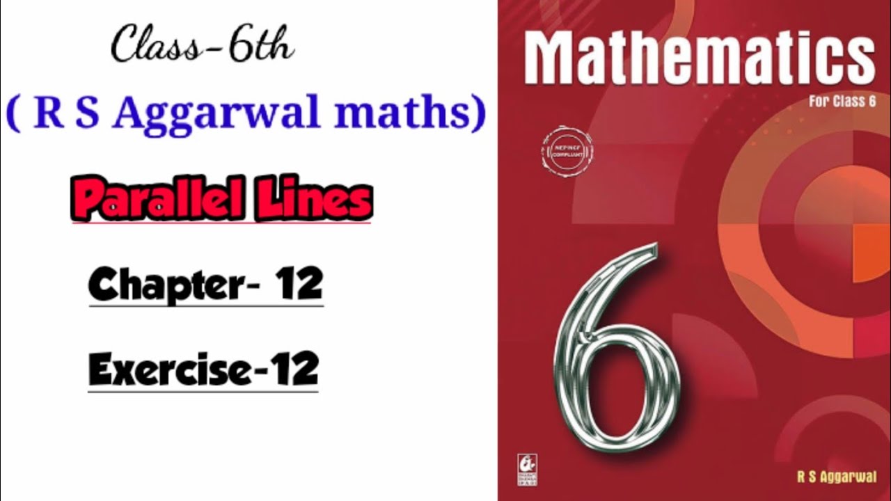 CLASS-6TH /MATHS/ CHAPTER-12 / Parallel Lines /EXERCISE- 12 / R S ...