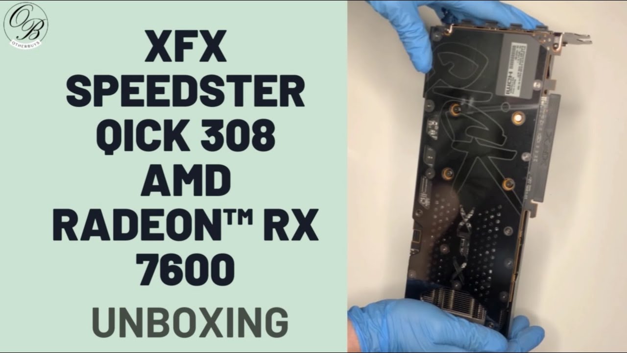XFX Speedster QICK 308 AMD Radeon RX 7600 8GB GPU graphics card - Quick ...