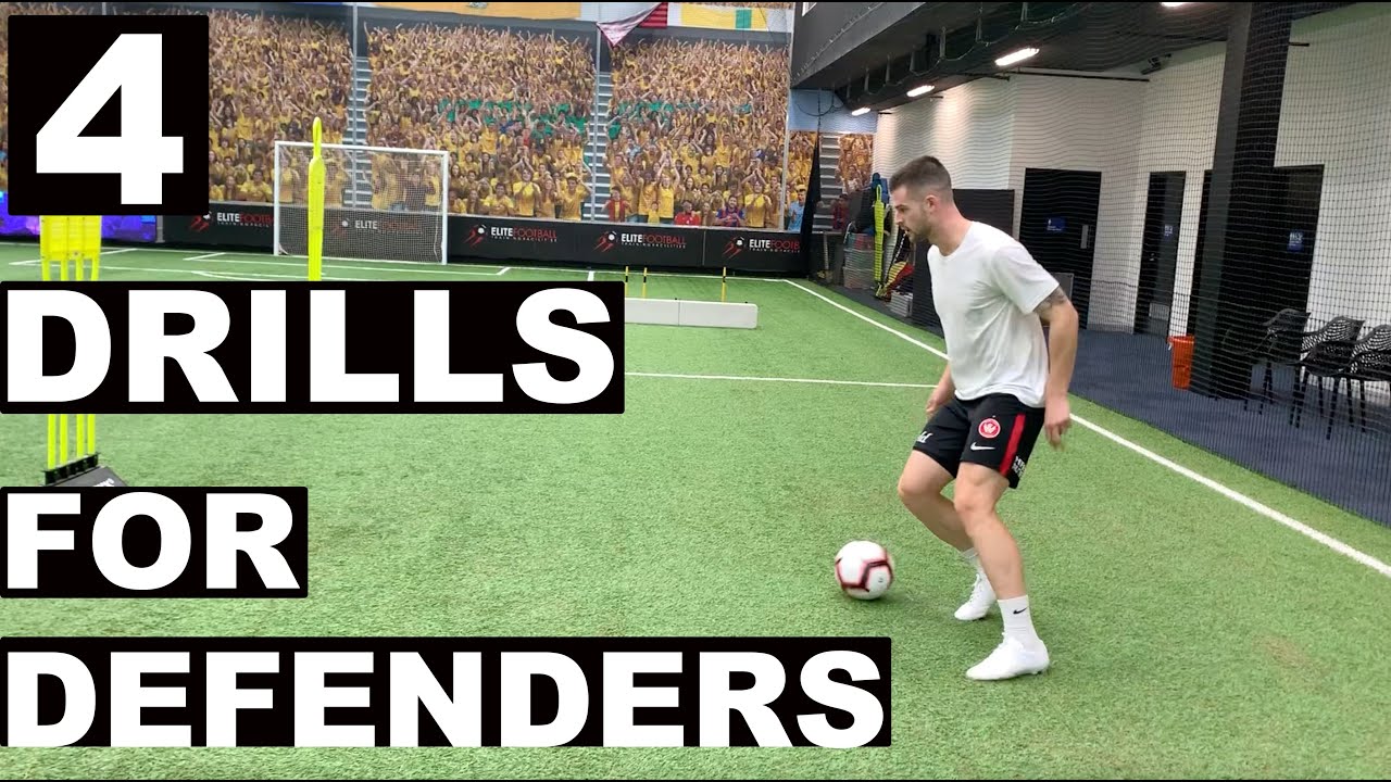 VOICE OVER SERIES 🎙 ⚽️| Centre Back Specific Drills For Football ...