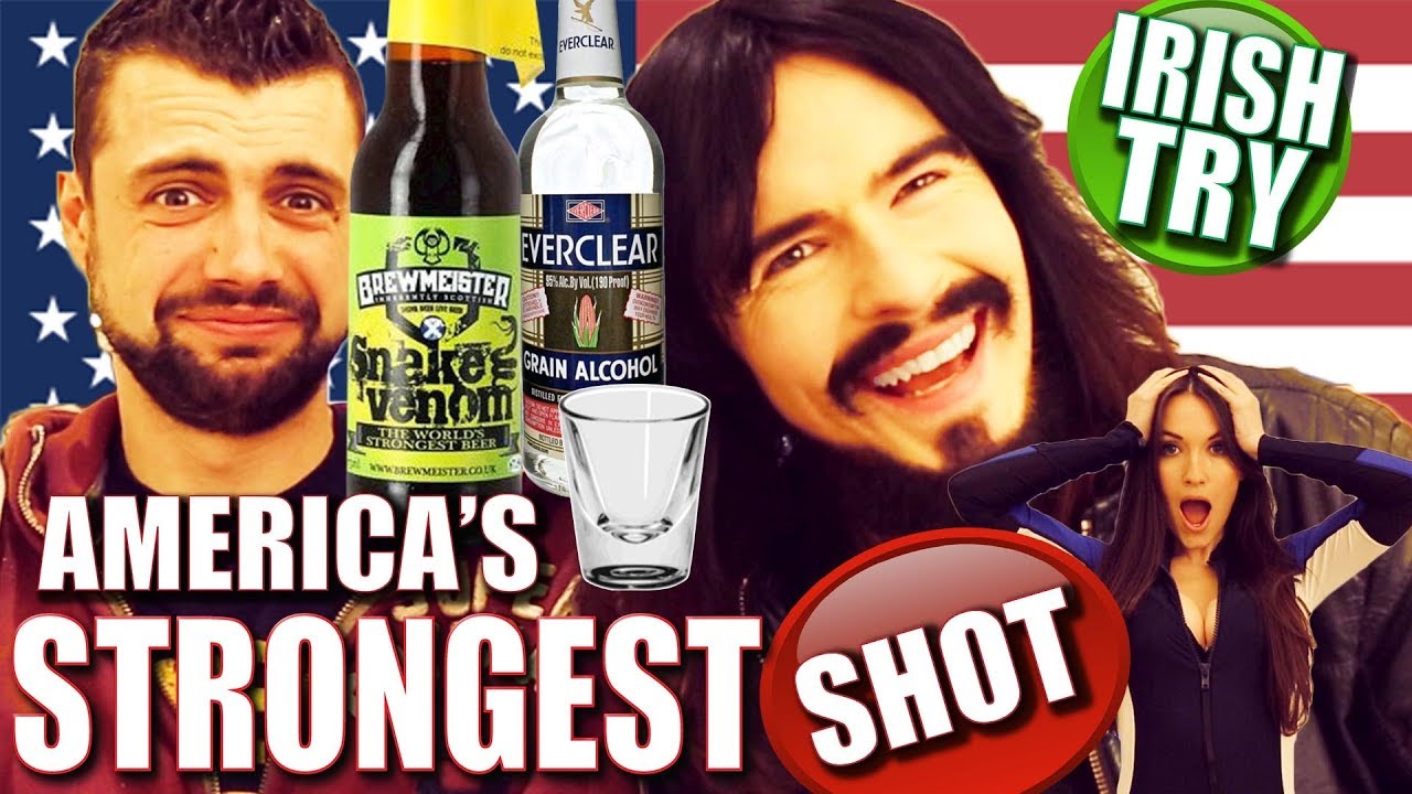 Irish People Try 'New' FACTS CHANNEL - 'America's Strongest Shots ...