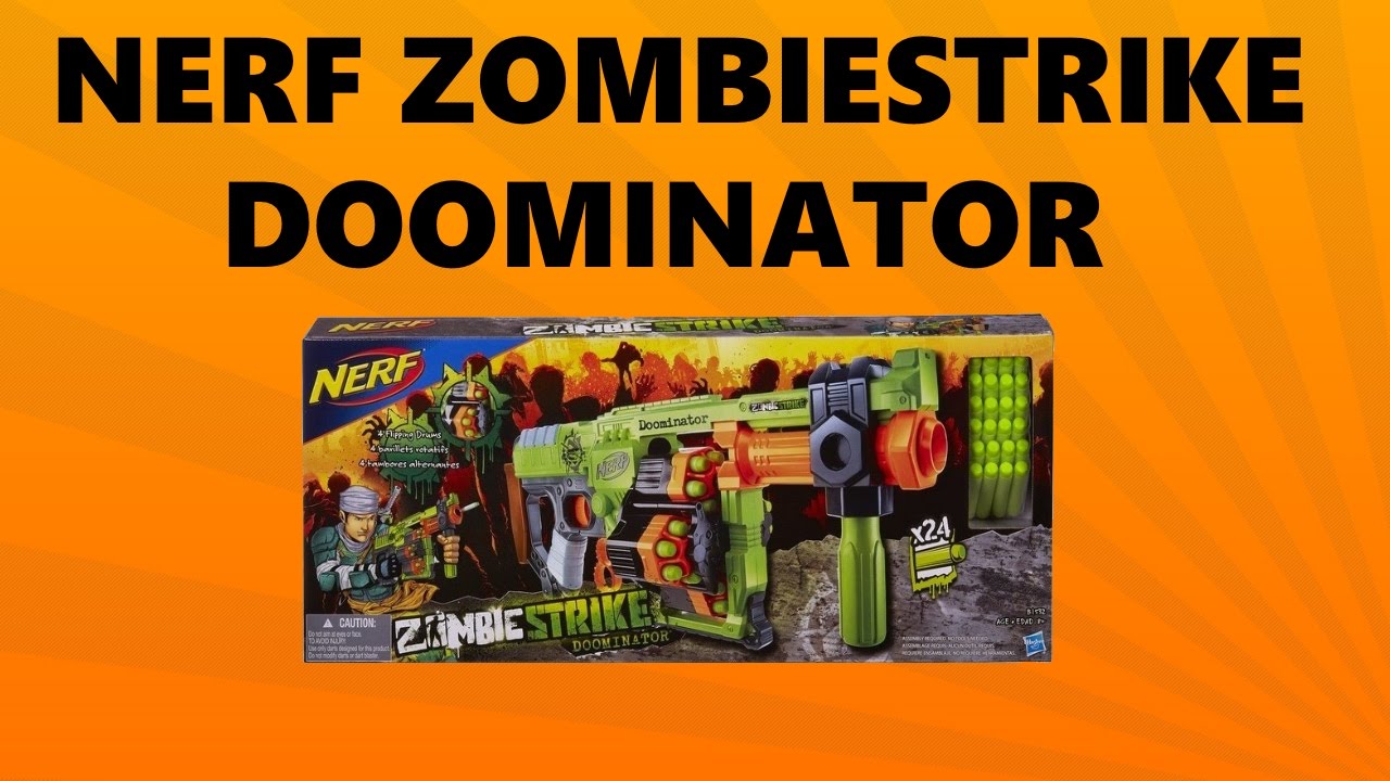 NERF Zombiestrike Doominator Unboxing, Review, and Firing! - YouTube