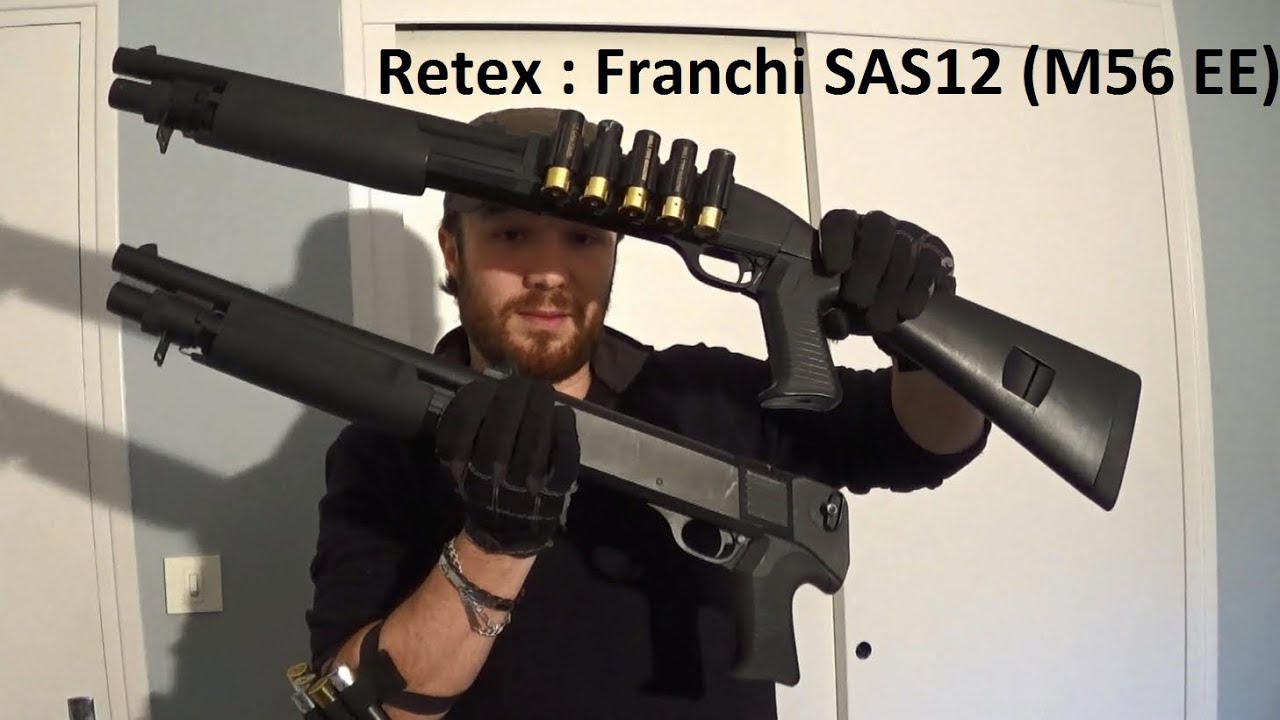 Retex : Franchi SAS12 (M56 EE). Airsoft. (n°164) - YouTube