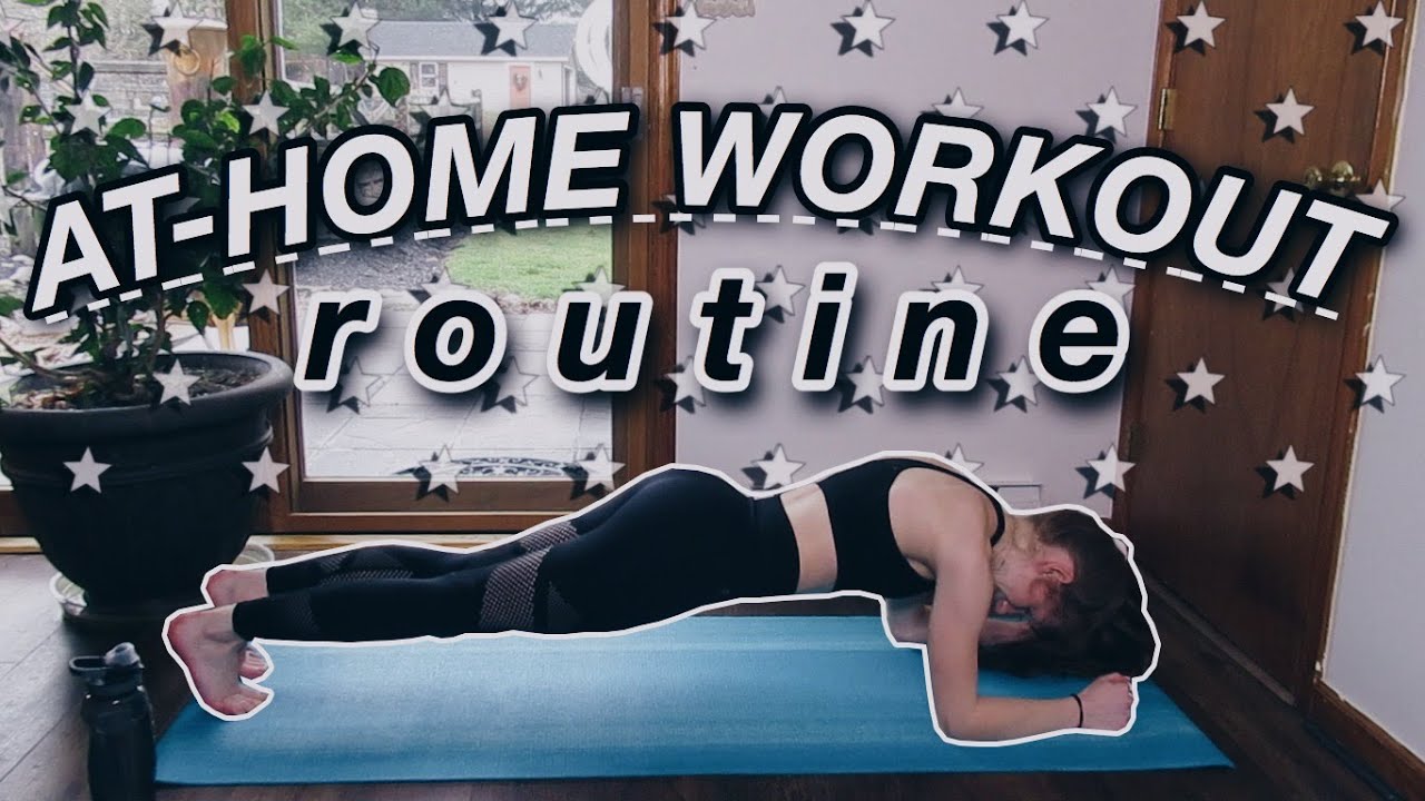 my *at-home* workout routine 2020 - YouTube