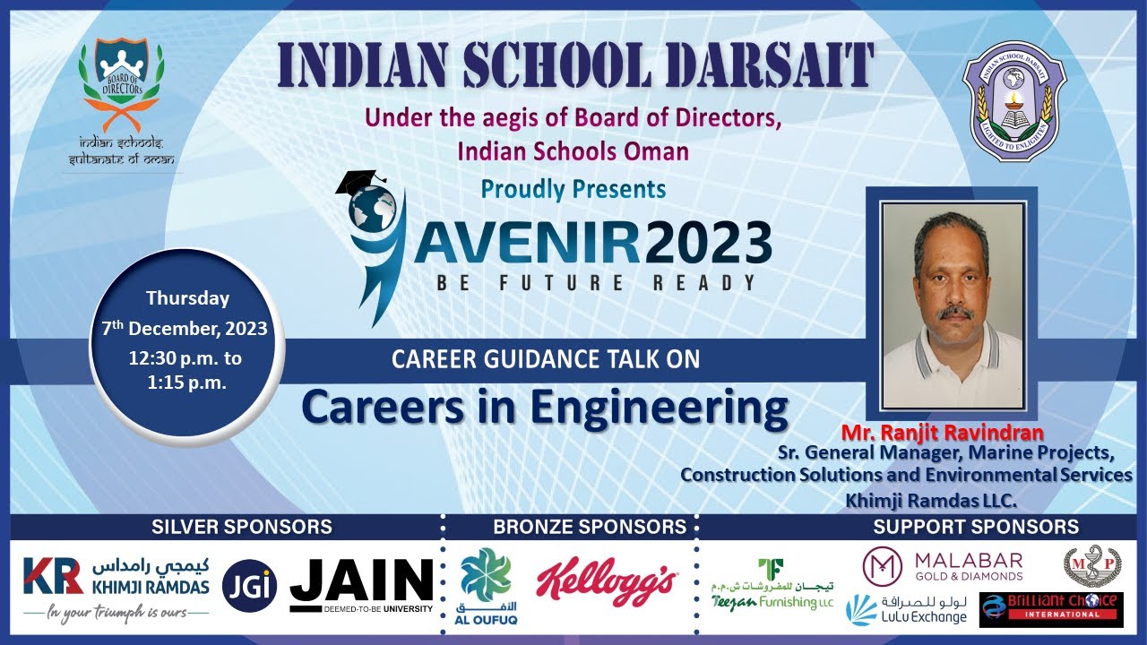 AVENIR 2023 - Career Talks - Careers in Engineering - YouTube