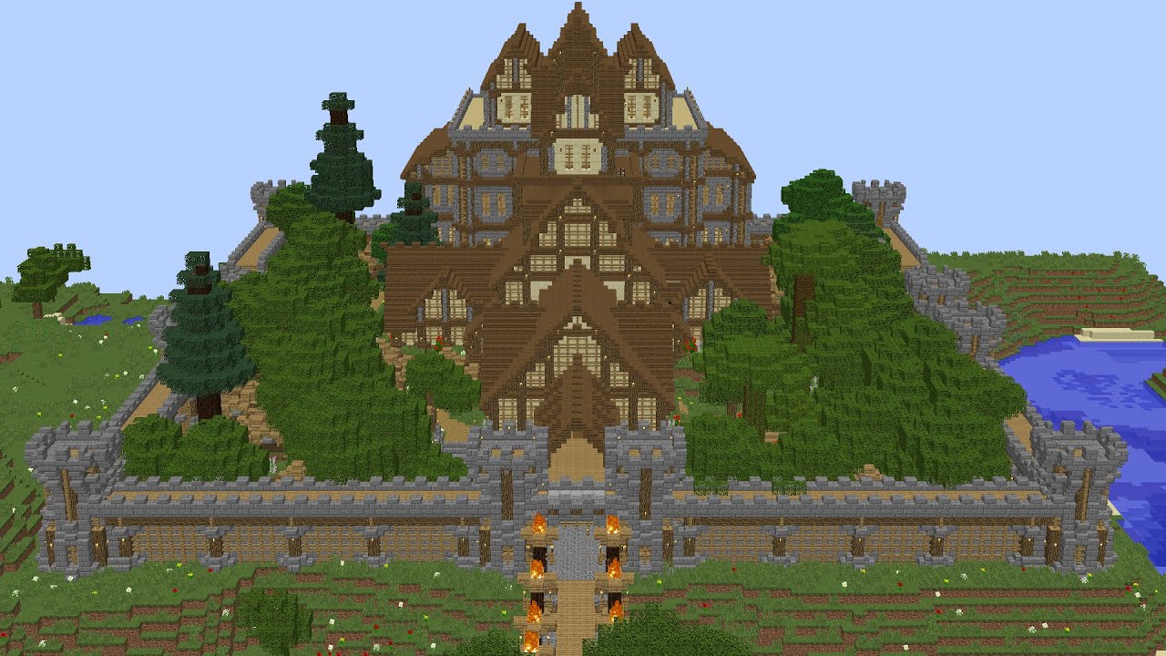 Minecraft Survival The Skyrim castle In Whiterun (BrokenShield Server ...