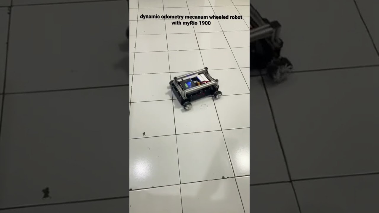 dynamic odometry mobile robot mecanum wheeled with myRio 1900 - YouTube