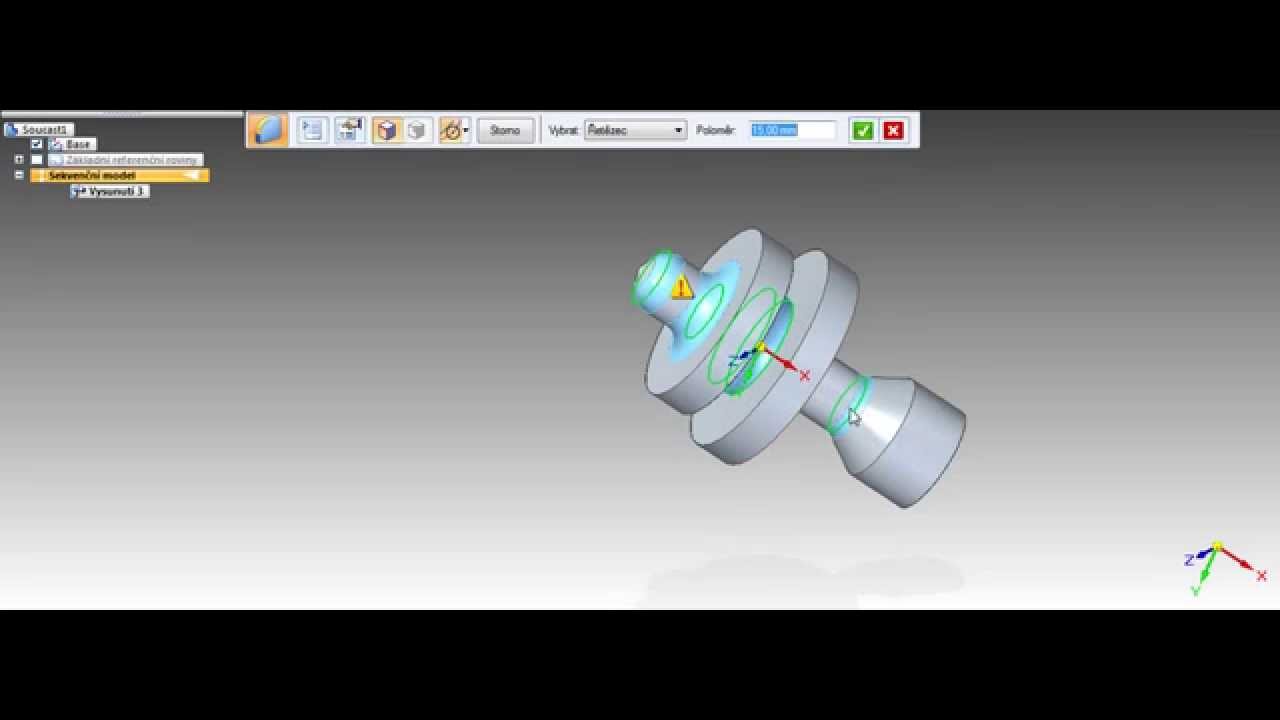 Solid Edge ST6 : Simple workpiece - YouTube
