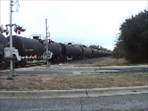 NB KCS Tank Car Train Rolls Thru Austin TX - YouTube