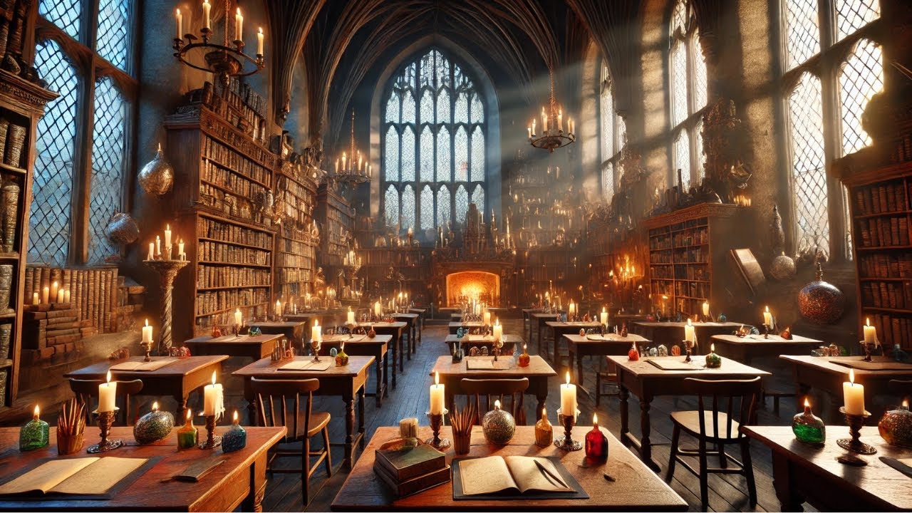 Hogwarts-Inspired Classroom Wizard School Ambience Music for Reading ...