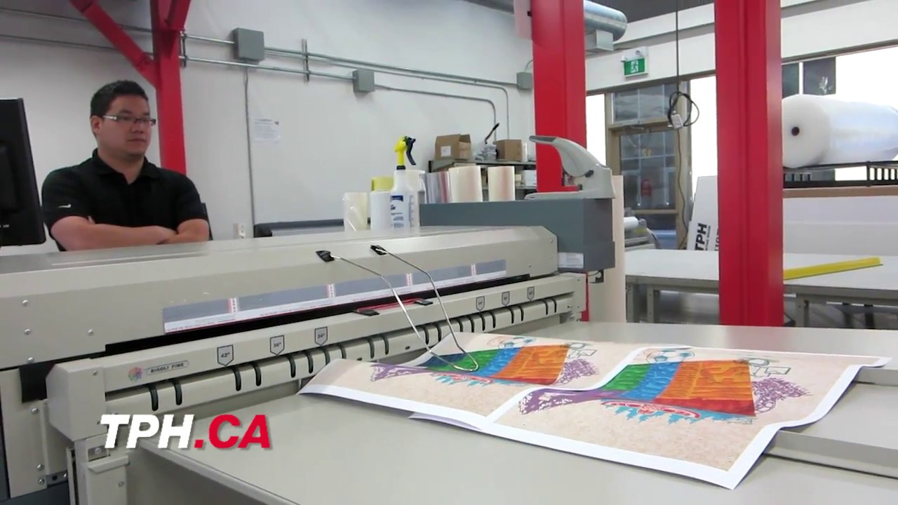 High Speed Large Format Printer at TPH - YouTube