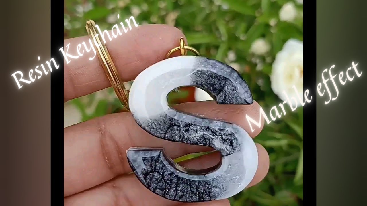 RESIN KEYCHAIN CRAFTING l MARBLE EFFECT ll STEP BY STEP PROCESS ll ...