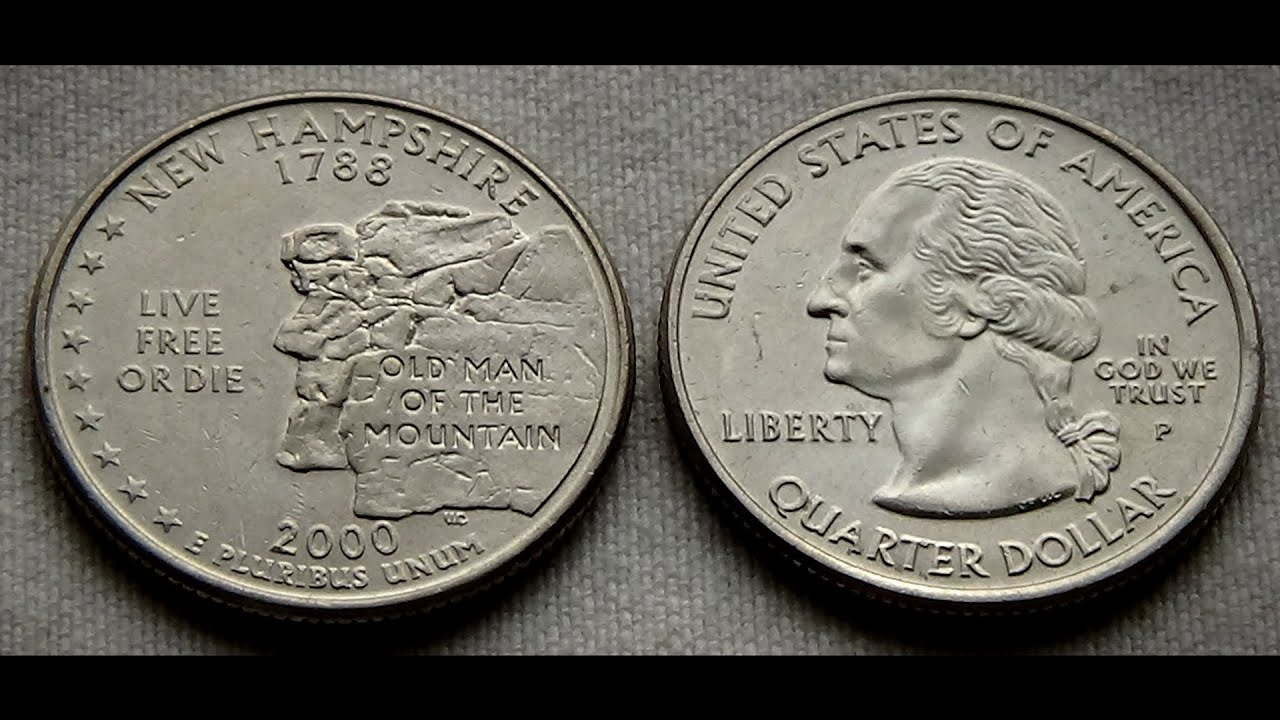 ¼ Dollar "Washington Quarter" (New Hampshire) - UNITED STATES 2000 ...