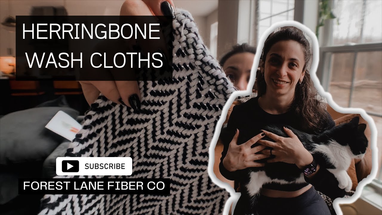 Weaving Herringbone Wash Cloths on a Rigid Heddle Loom - YouTube