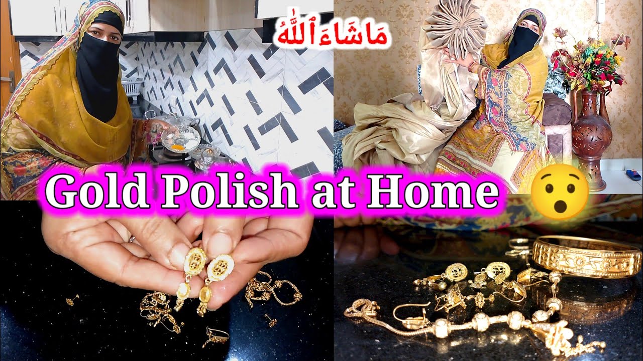 How to Polish Gold Jewelry at Home | 100% Shiny Gold 😯 |BinteSaeed ...