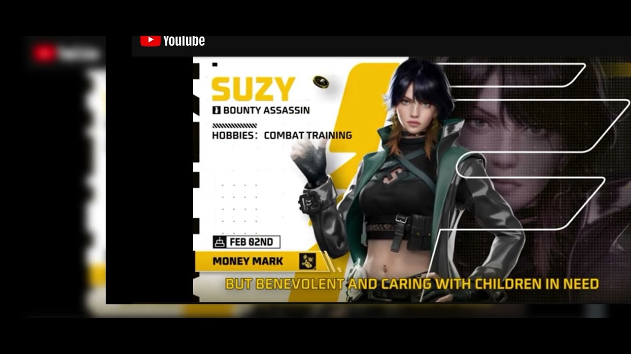 Suzy caractor, Suzi will get extra in game currency - YouTube