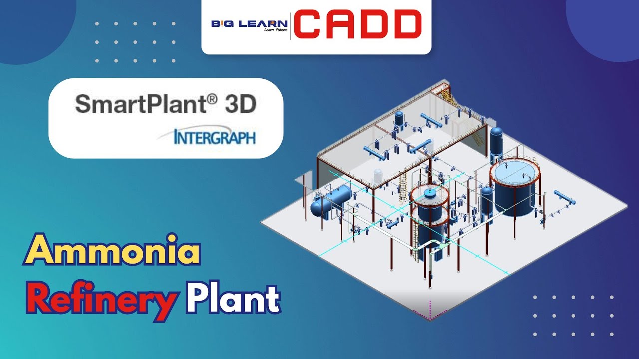 SP3D: Ammonia Refinery Plant - Helicopter View #trending #3d #nxcad # ...