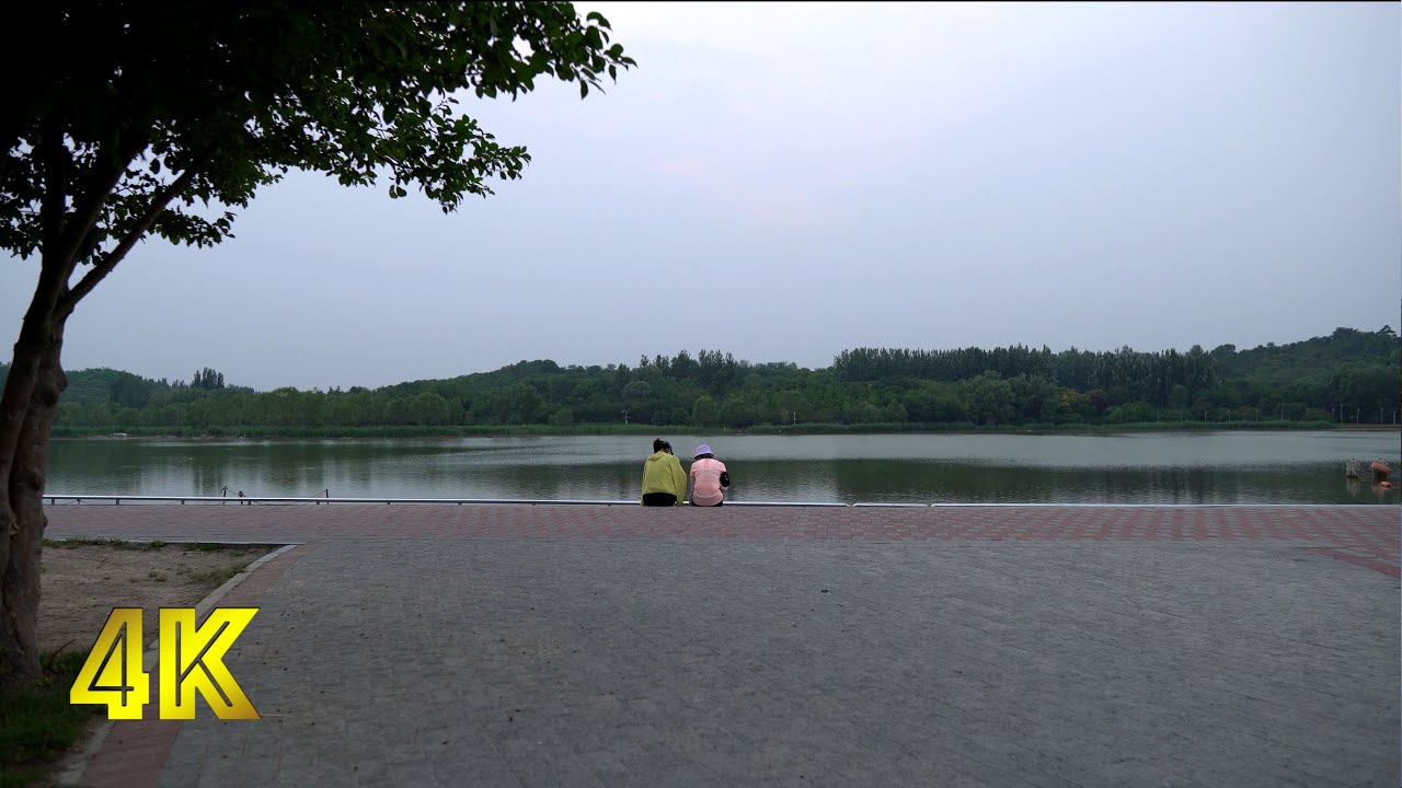 Sunset by the lake in Orson Park 奥森公园湖边晚霞 4K Sony A6400 + Sigma 16mm 1. ...
