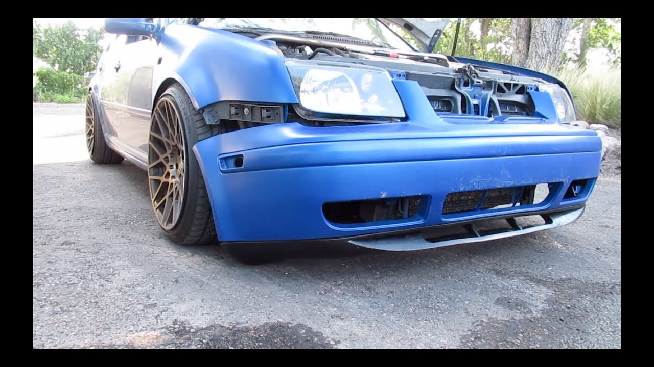 VR6 front lip - YouTube