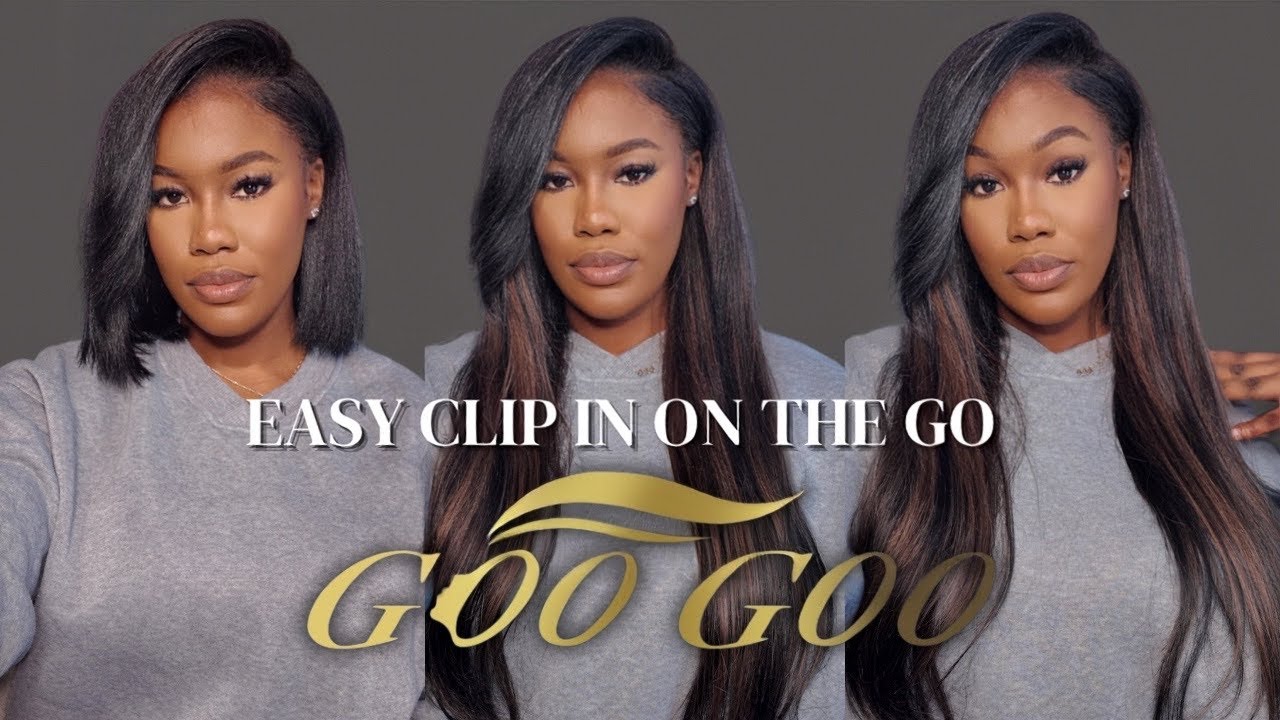 GOO GOO CLIP IN REVIEW | CLIP IN ON THE GO | GOO GOO EXTENSION - YouTube