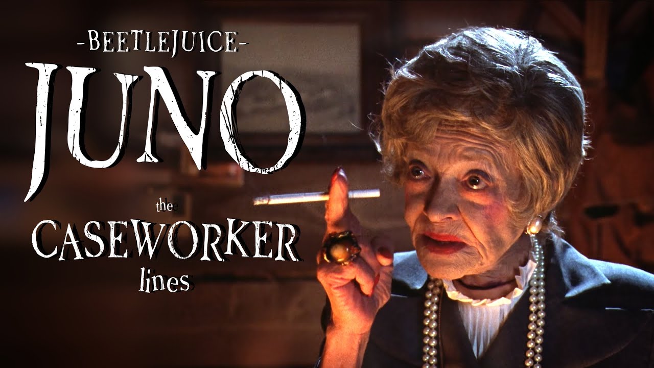 Every Single Juno the Caseworker Line from Beetlejuice (1988 ...