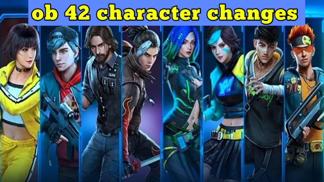FF OB42 Character changes | Ob42 | ZYX GAMER - YouTube