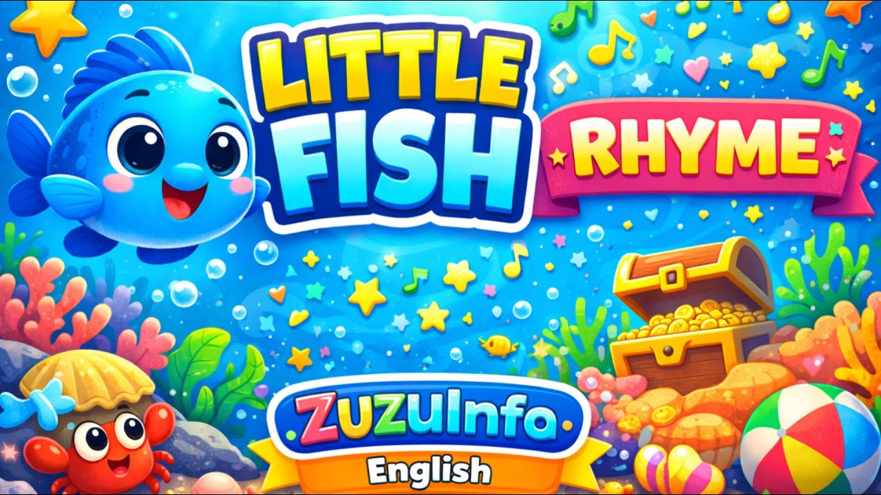 Little Fish Song 🐟 | Fun Baby Shark Style Nursery Rhyme | ZuzuInfo ...