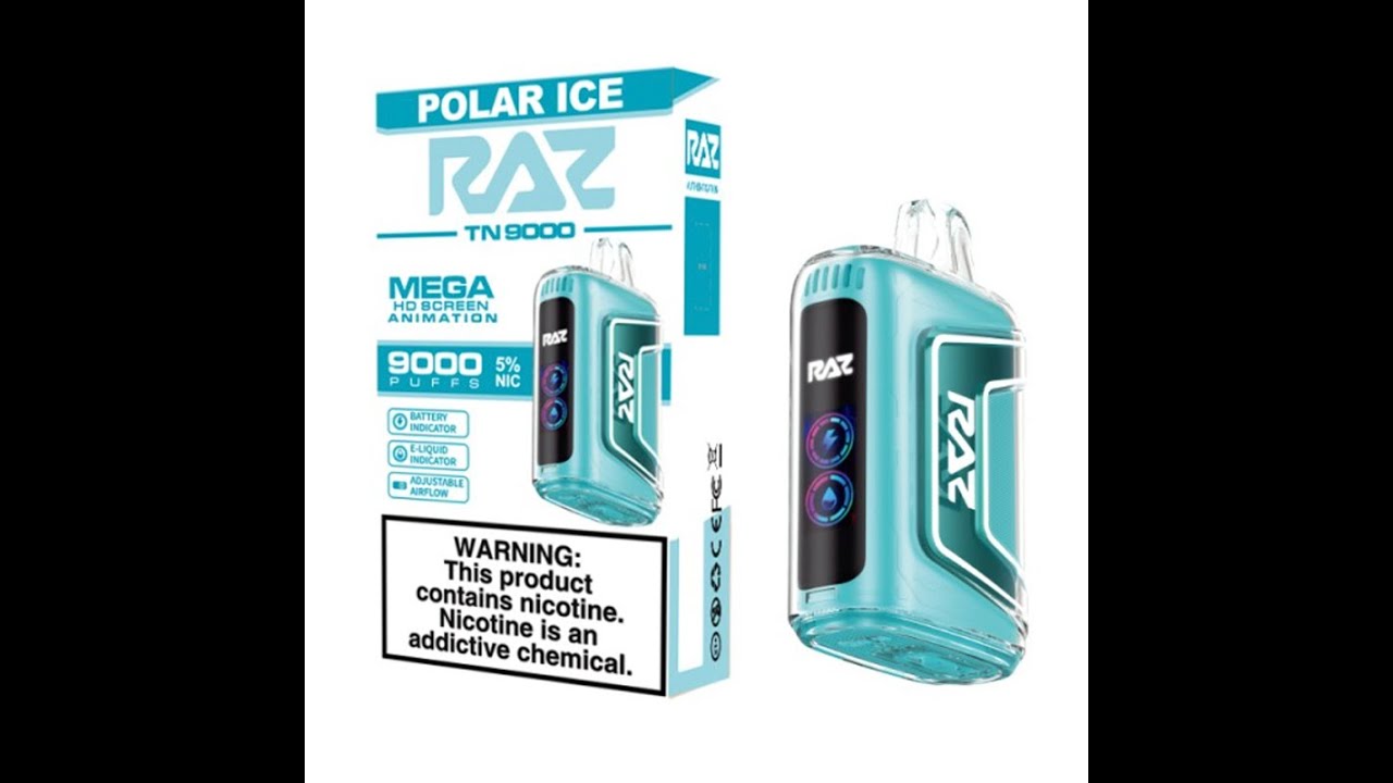Raz Disposal Vape Blue Razz Ice - YouTube