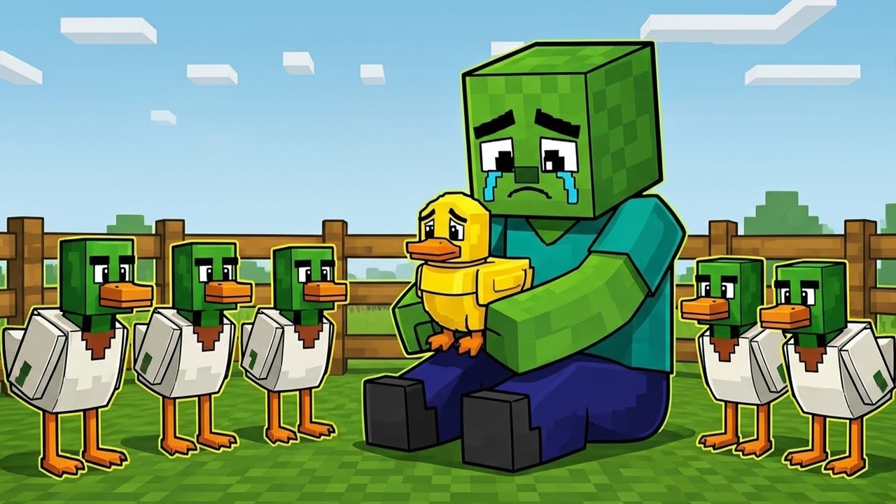 Zombie Boy Saves the Golden Duck 😢 | Minecraft Animation - YouTube