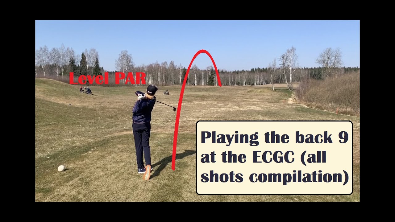 Playing the back 9 at the European Centre Golf Club from the back tees ...