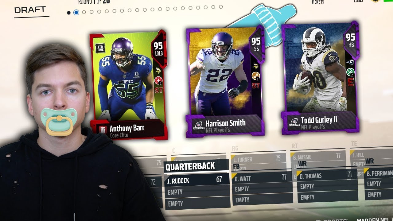 THE YOUNGEST PLAYER DRAFT!! | MADDEN 18 DRAFT CHAMPIONS CHALLENGE - YouTube