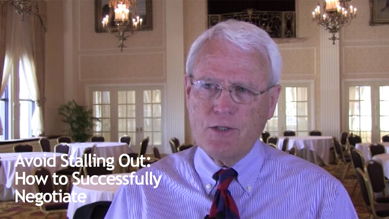 Avoid Stalling Out: How to Successfully Negotiate - YouTube