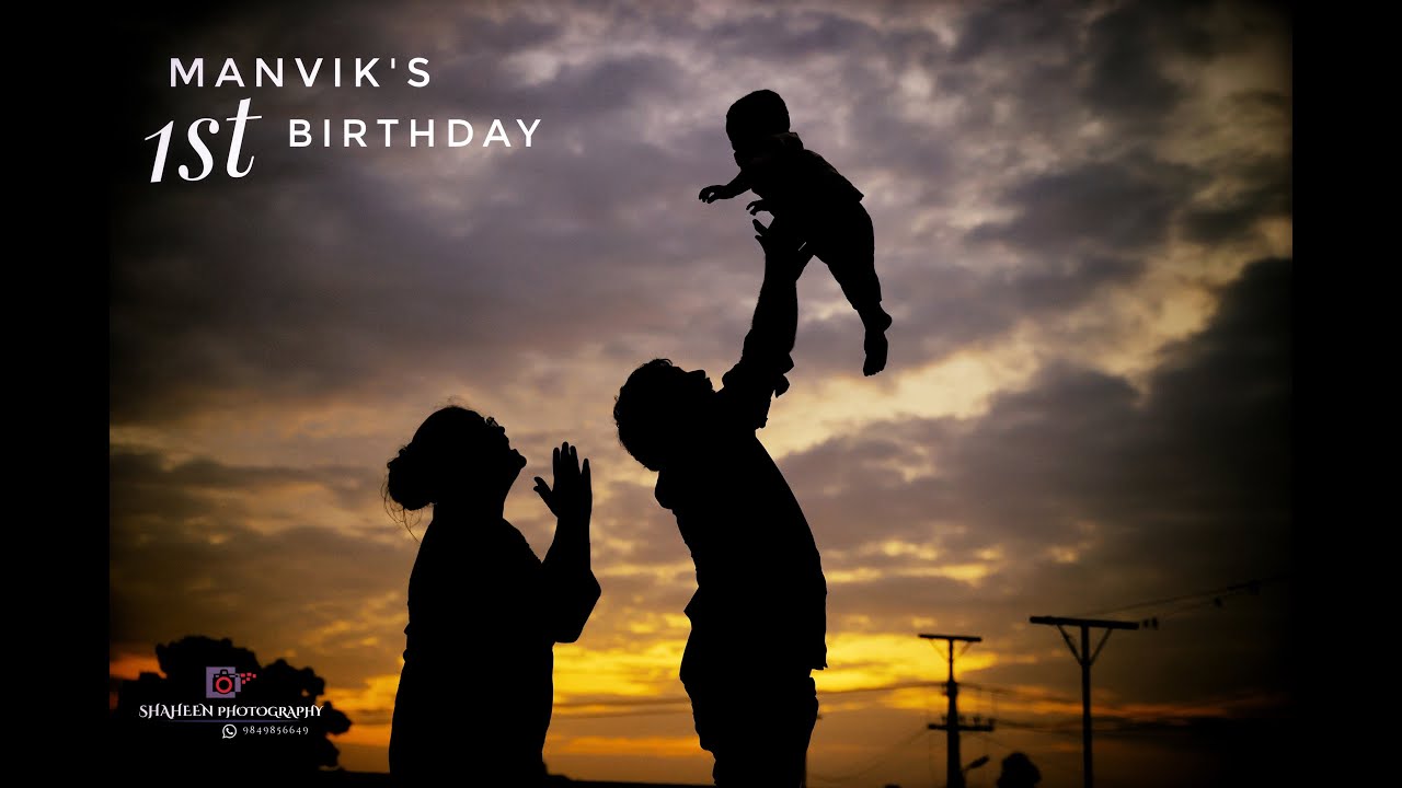 Manvik's first birthday highlights by shaheen photography - YouTube