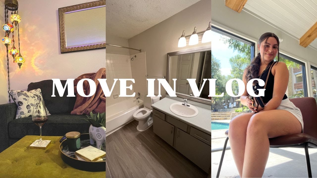 COLLEGE APARTMENT MOVE IN VLOG | UT Austin Nursing Student - YouTube