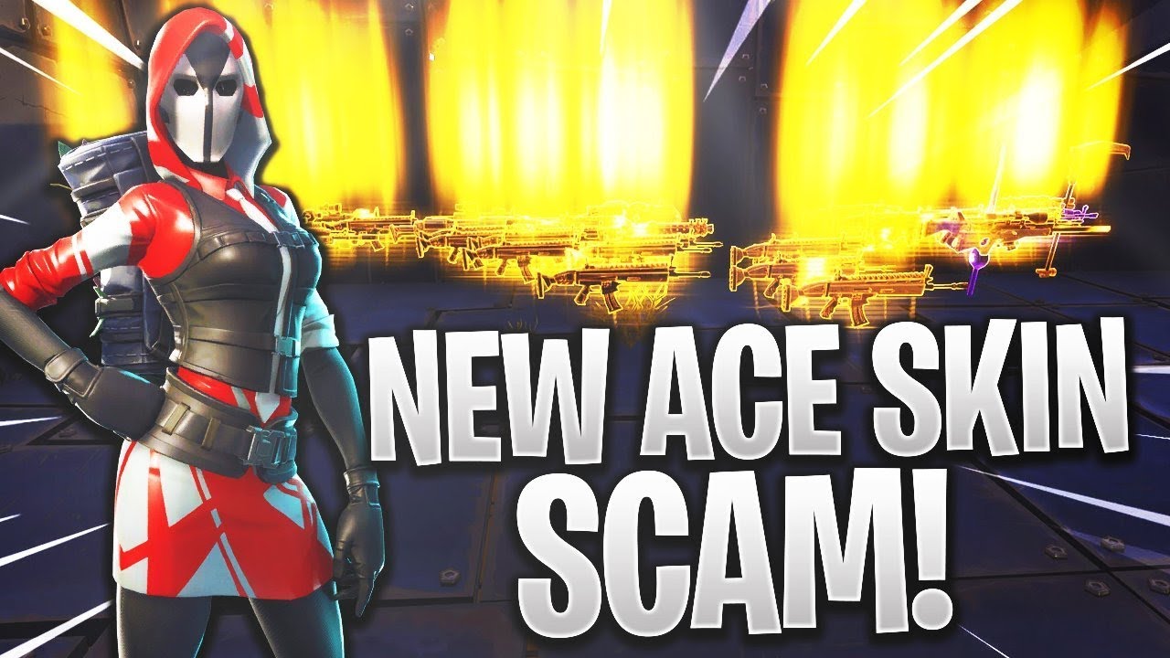 * BABY HACKER * NEW ACE SKIN SCAM ( SCAMMER GETS SCAMMED FOR STARTER ...