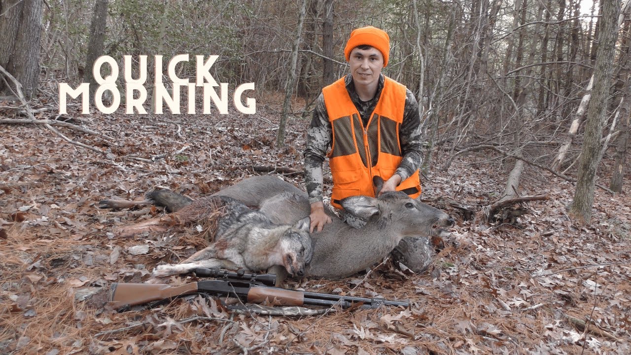 Coyote/Doe DOUBLE in 30 MINUTES | Deer Hunting | (Catch Clean Cook ...