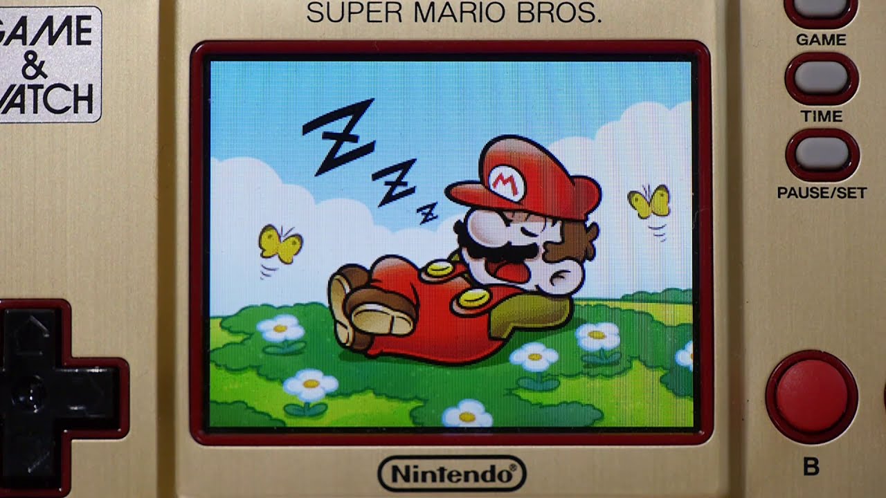 go into sleep 】Nintendo GAME & WATCH SUPER MARIO BROS. (=ﾟωﾟ)ﾉ - YouTube