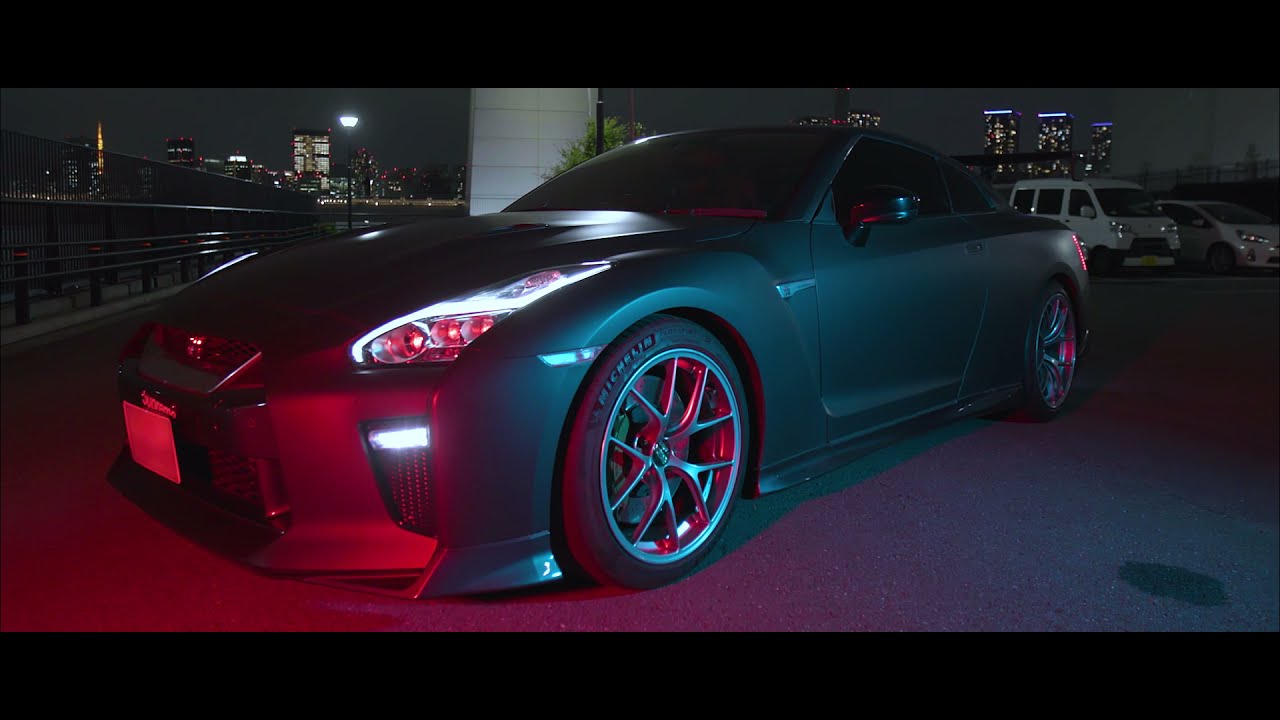 Nissan GT-R R35 Matte black - YouTube
