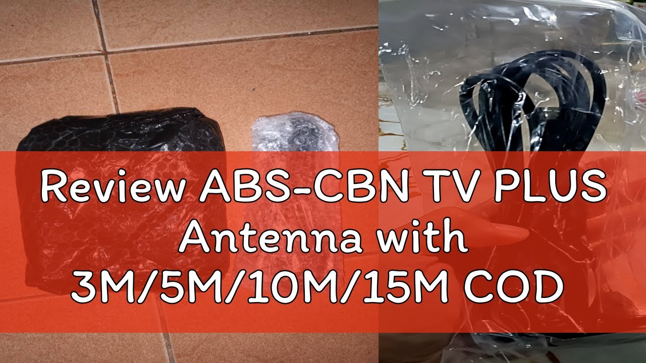 Review ABS-CBN TV PLUS Antenna with 3M/5M/10M/15M COD - YouTube