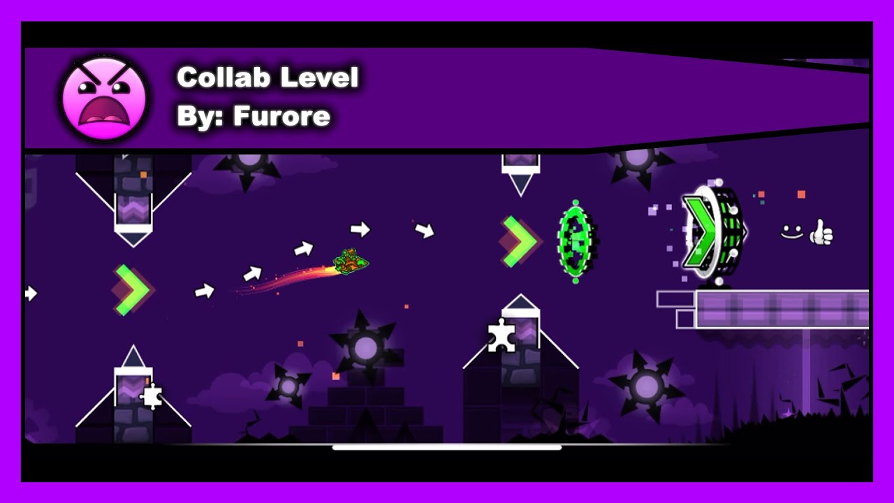 Geometry Dash - Collab Level by Furore 100% Complete - YouTube