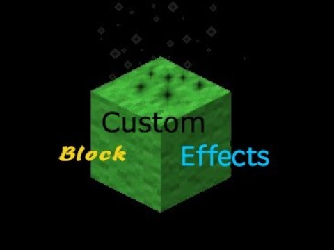 Minecraft Tutorial: Custom Block Effects - YouTube