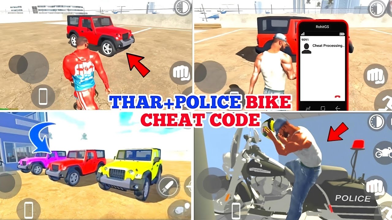 New Thar+Police Bike Cheat Code in Indian Bikes Driving 3D New Update😱🔥|| Harsh in Game - YouTube