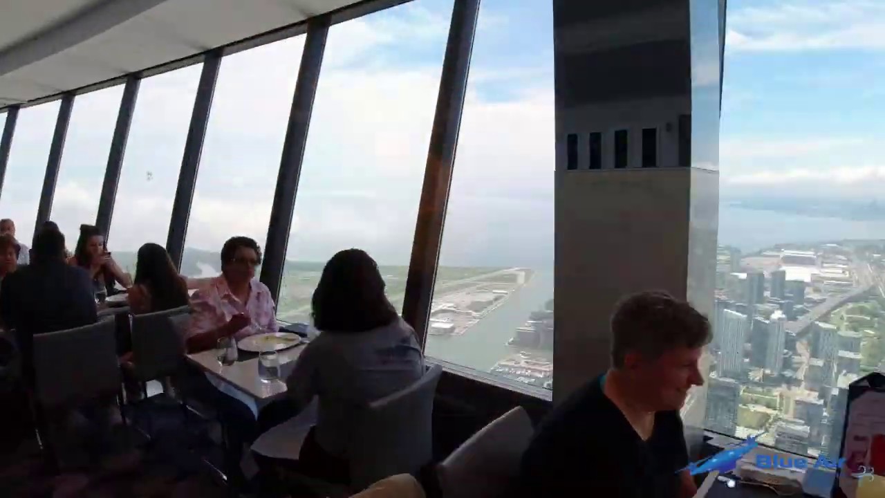 Full walk around at 360 Restaurant at the CN Tower, 4x speed. We had ...