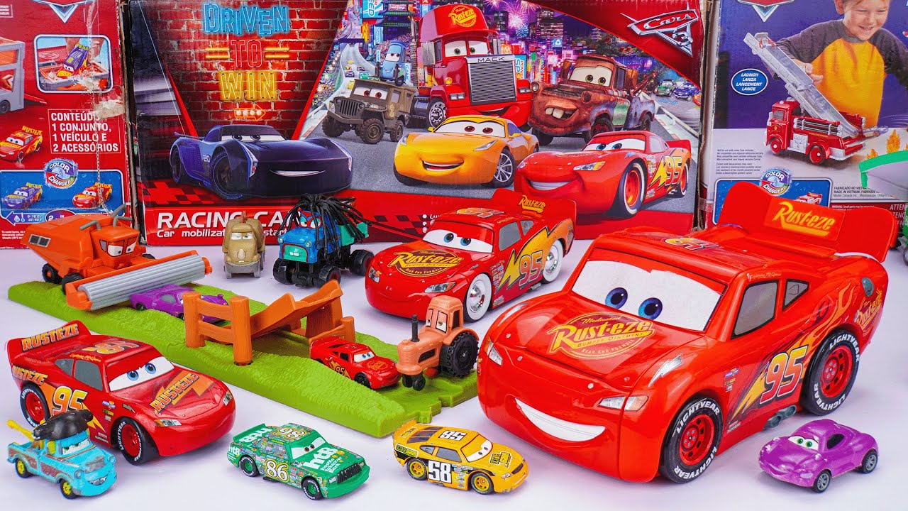 Disney Pixar Cars Unboxing Review | Disney Pixar Cars McQueen ...