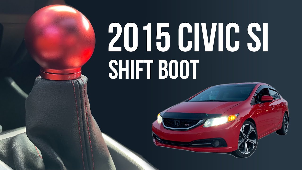 How to replace shift boot on a 9th Gen Civic (2012-2015) - YouTube