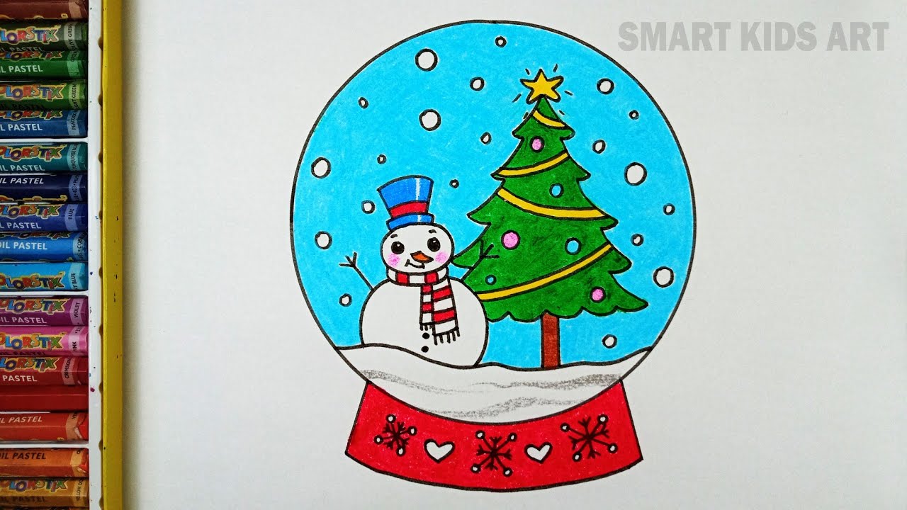Christmas Drawing | Merry Christmas Drawing | Easy Drawing | Draw Smart ...