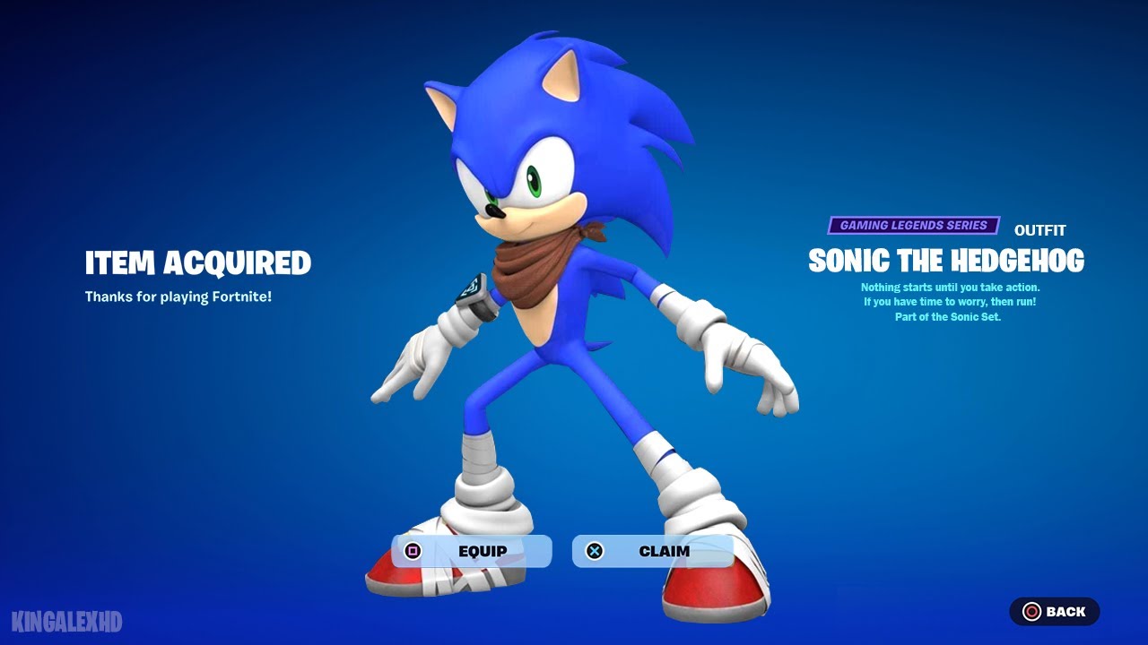 How To Get Sonic the Hedgehog Skin Bundle FREE In Fortnite (Unlocked ...